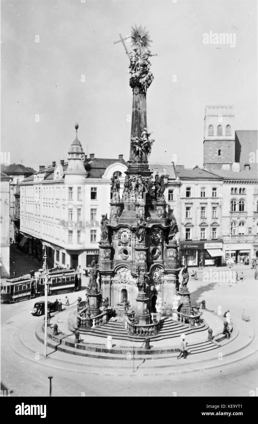 Olomouc holy trinity column Black and White Stock Photos & Images - Alamy
