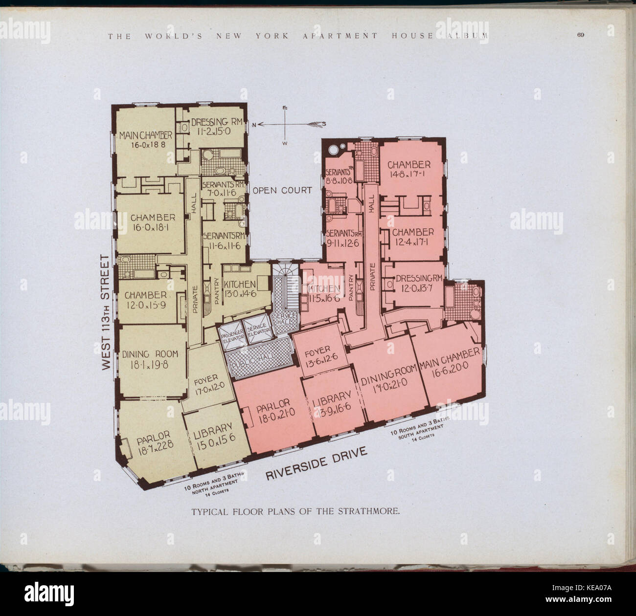 Typical floor plans of The Strathmore (NYPL b11389518 417298 Stock ...