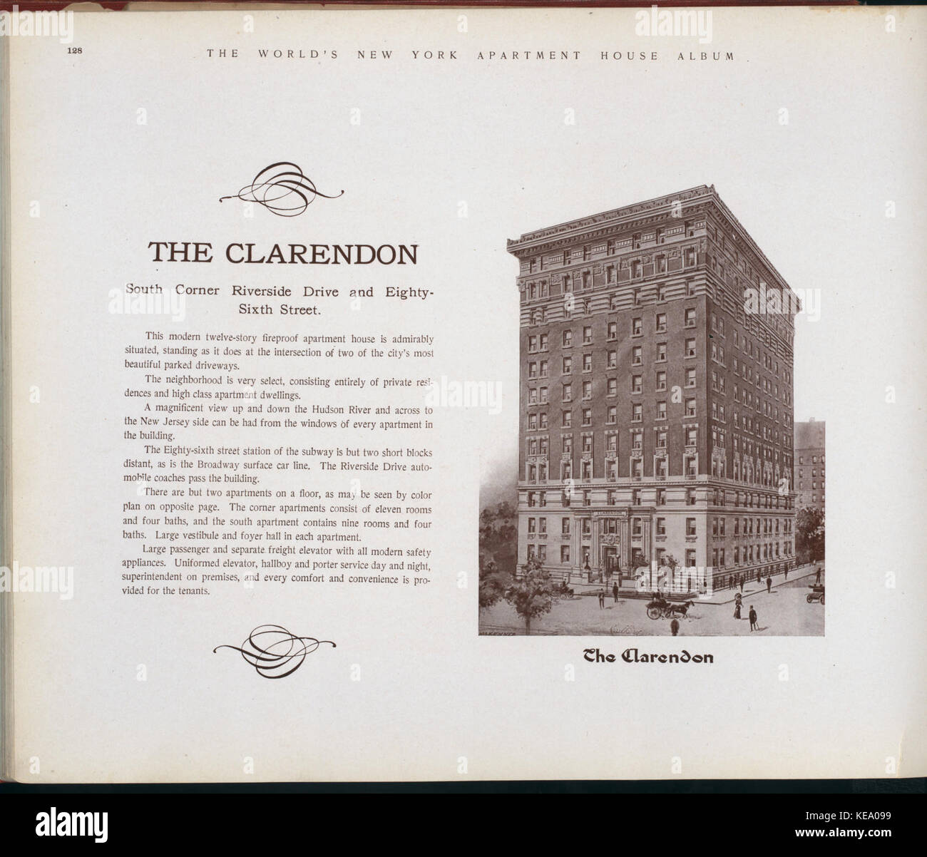 The Clarendon. South Corner Riverside Drive and Eighty sixth Street ...