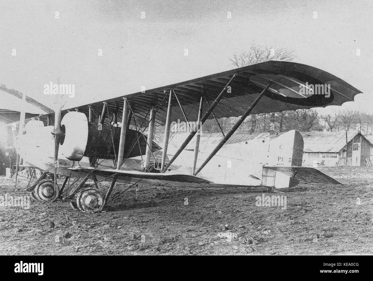 The Caudron G.VI aircraft, belonging to escadrille C 56, depicted in a ...