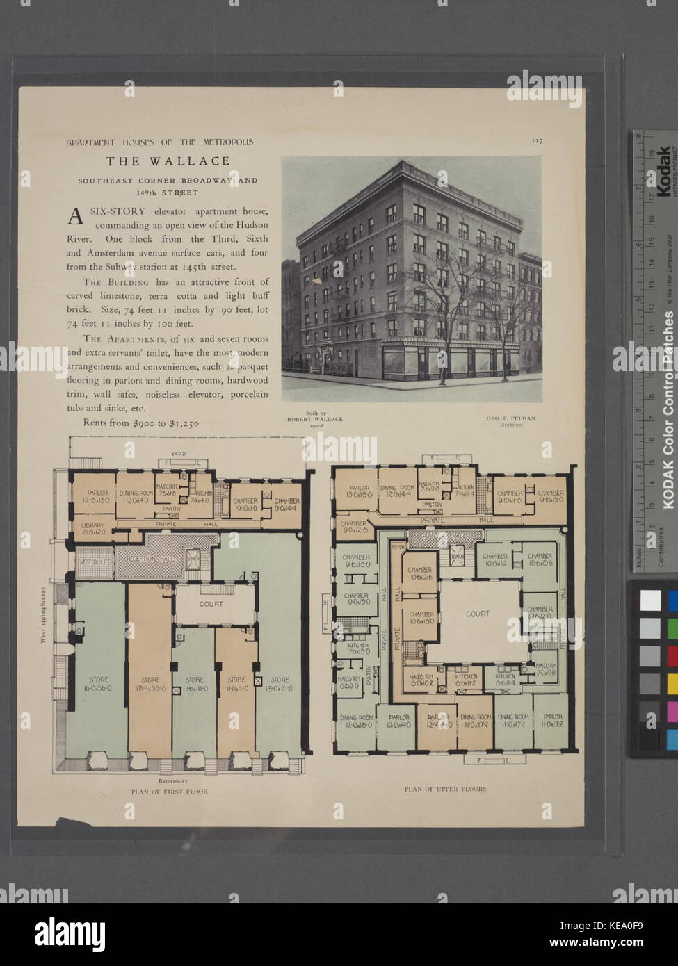 A detailed architectural plan for *The Wallace* building, located at ...