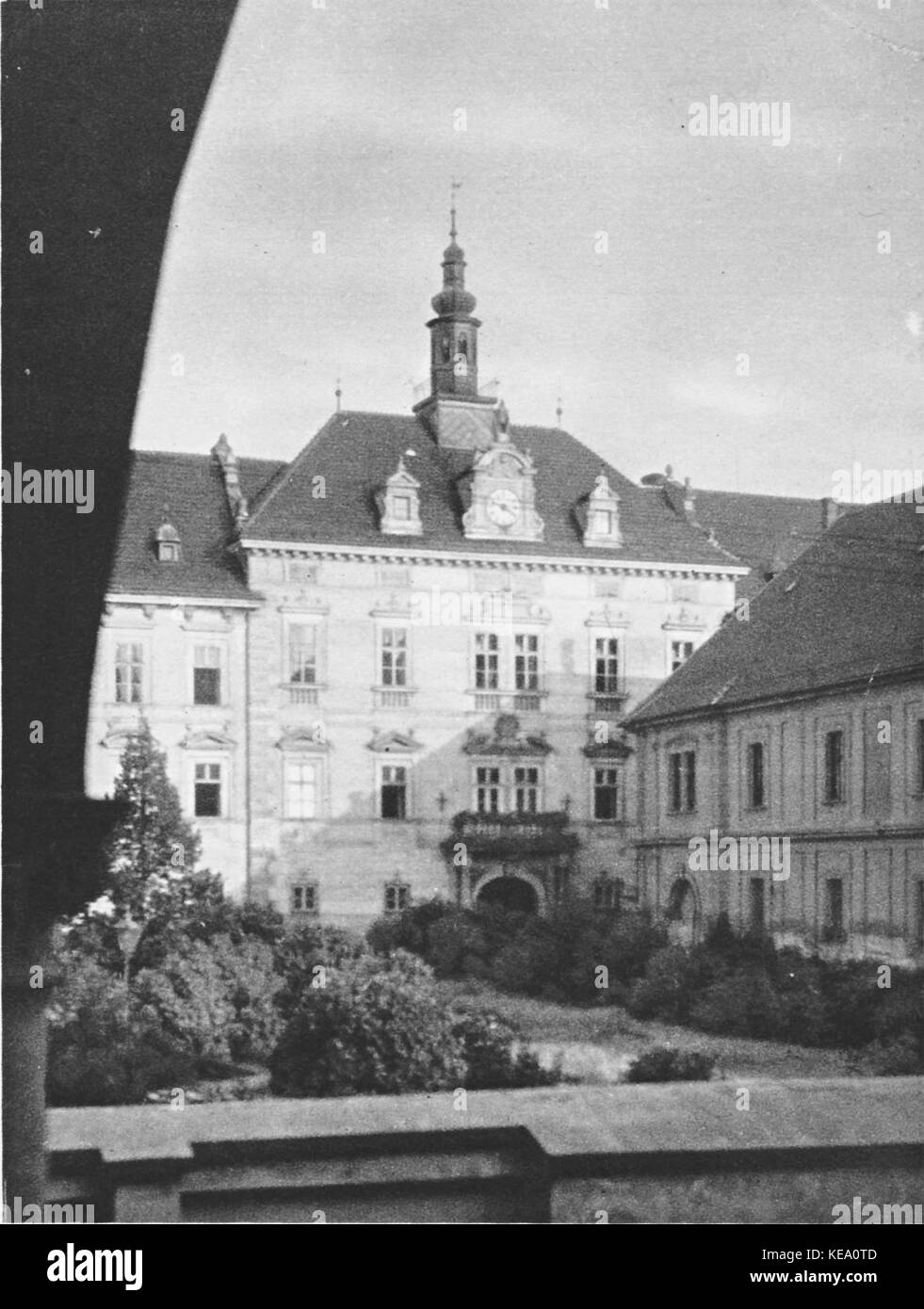 Archiepiscopal palace in Olomouc, historical picture Stock Photo - Alamy
