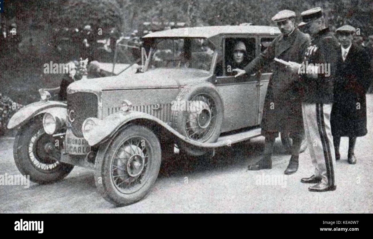 Mildred Bruce, vainqueur de la Coupe des Dames au Rallye Monte Carlo de ...