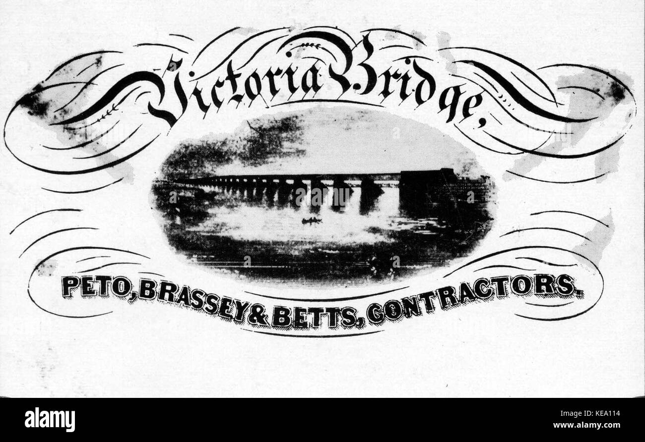 Victoria Bridge, Montreal Stock Photo - Alamy