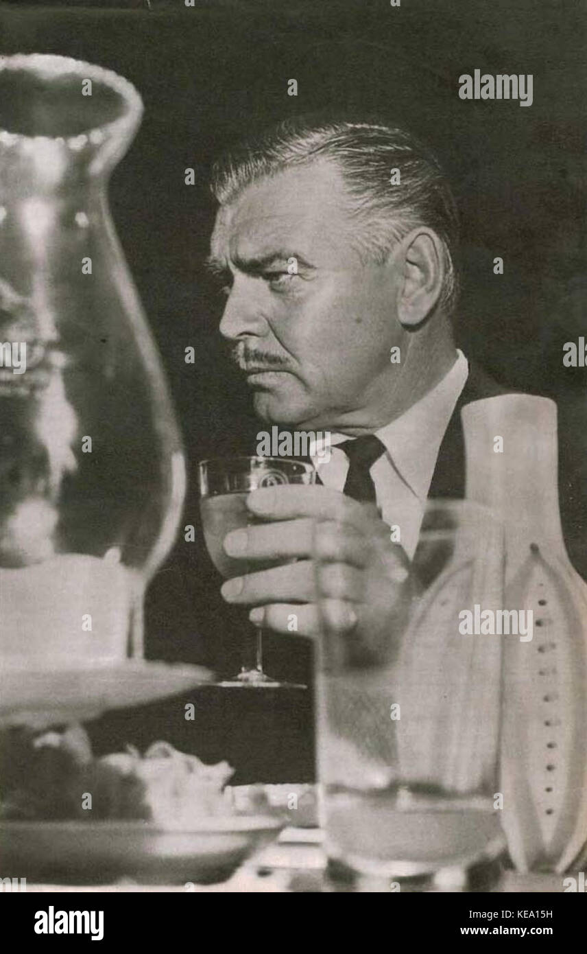 1959 Clark Gable dinner in Rome Stock Photo - Alamy
