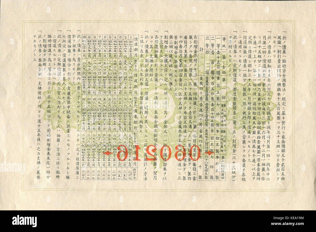 This image represents wartime saving bonds from Japan, issued to ...