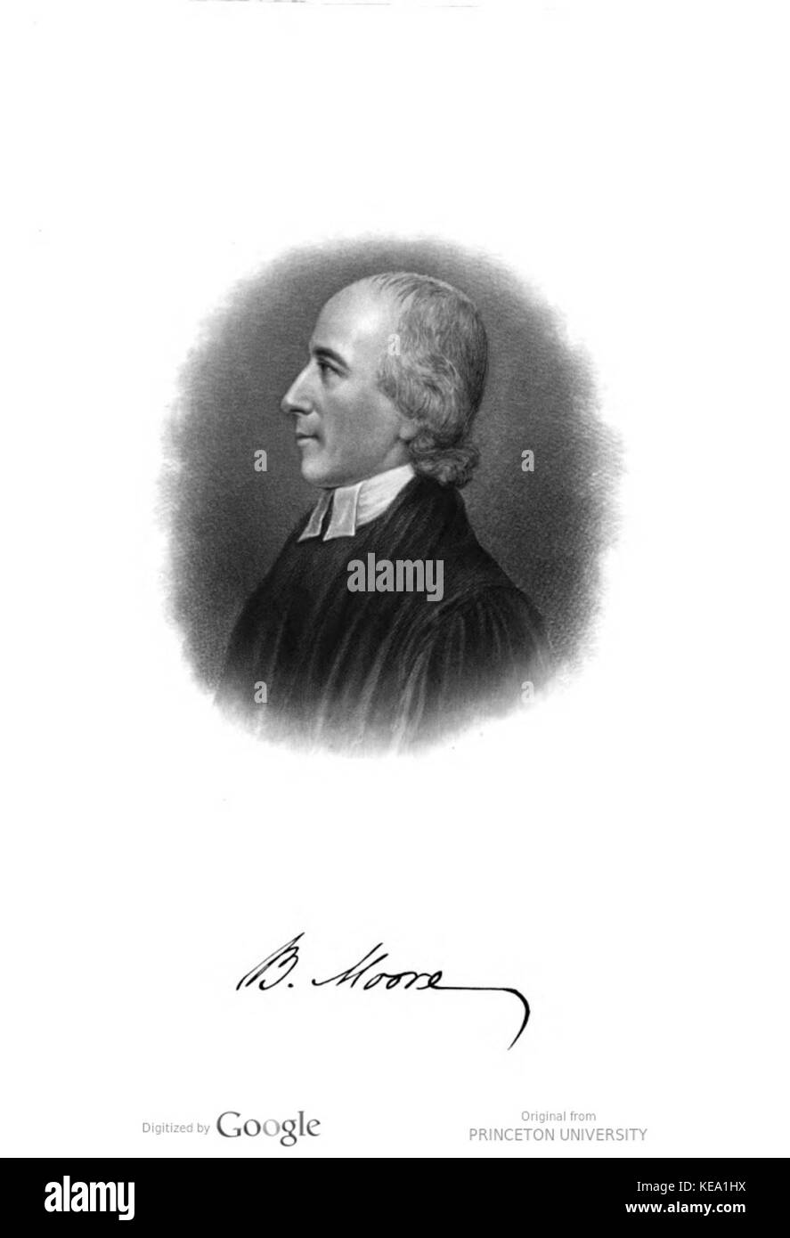 The Rt. Rev. Benjamin Moore Stock Photo - Alamy