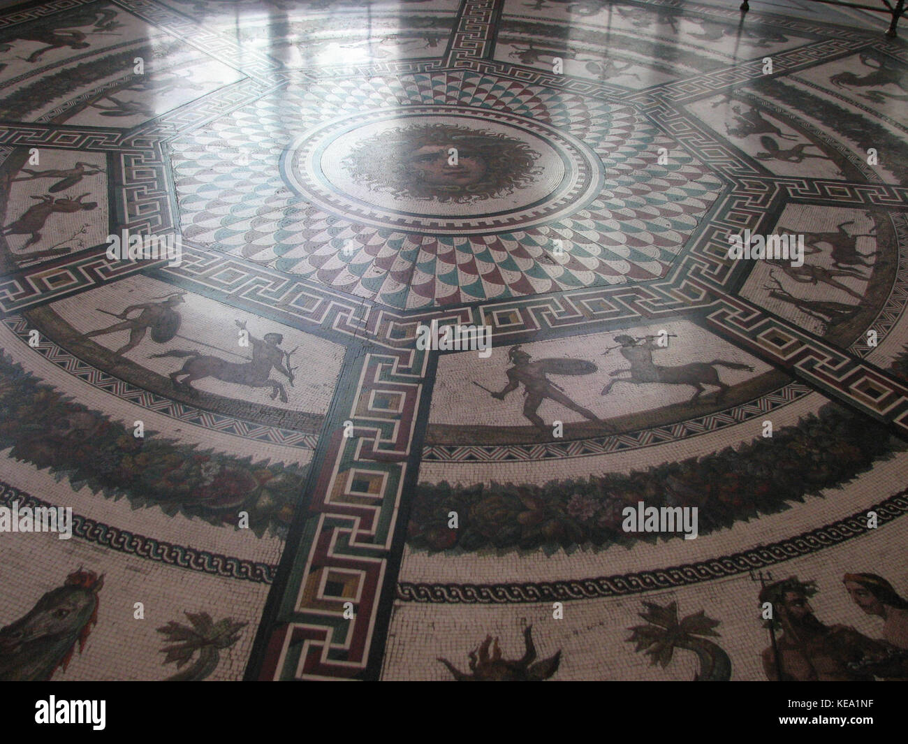 Floor mosaic in a Roman style 01 Stock Photo - Alamy