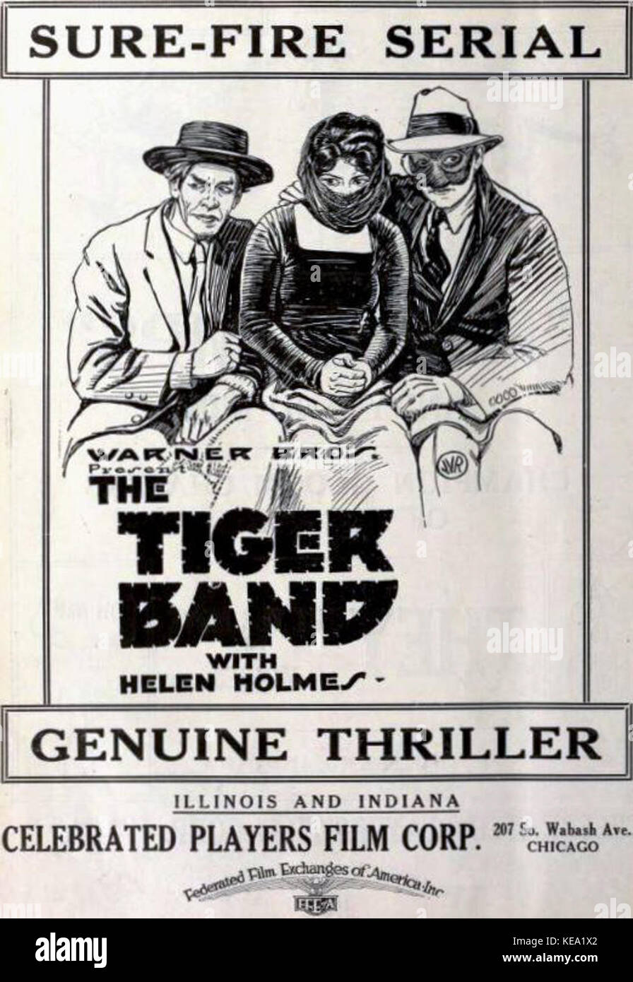 A historical image of the Tiger Band, a jazz or military ensemble from ...