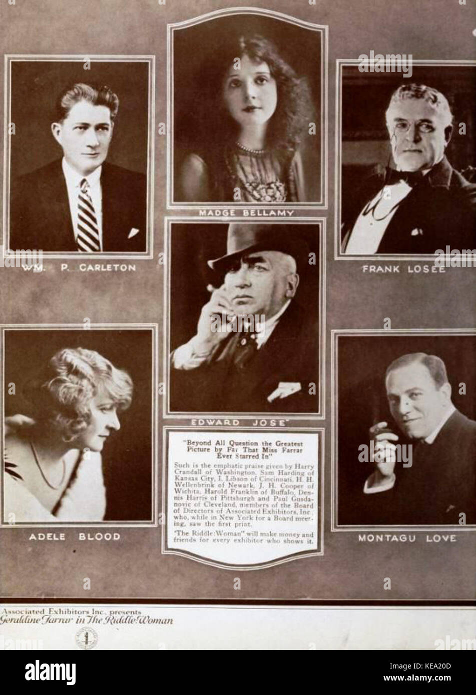 'The Riddle Woman' is a 1920 silent film, likely portraying a ...