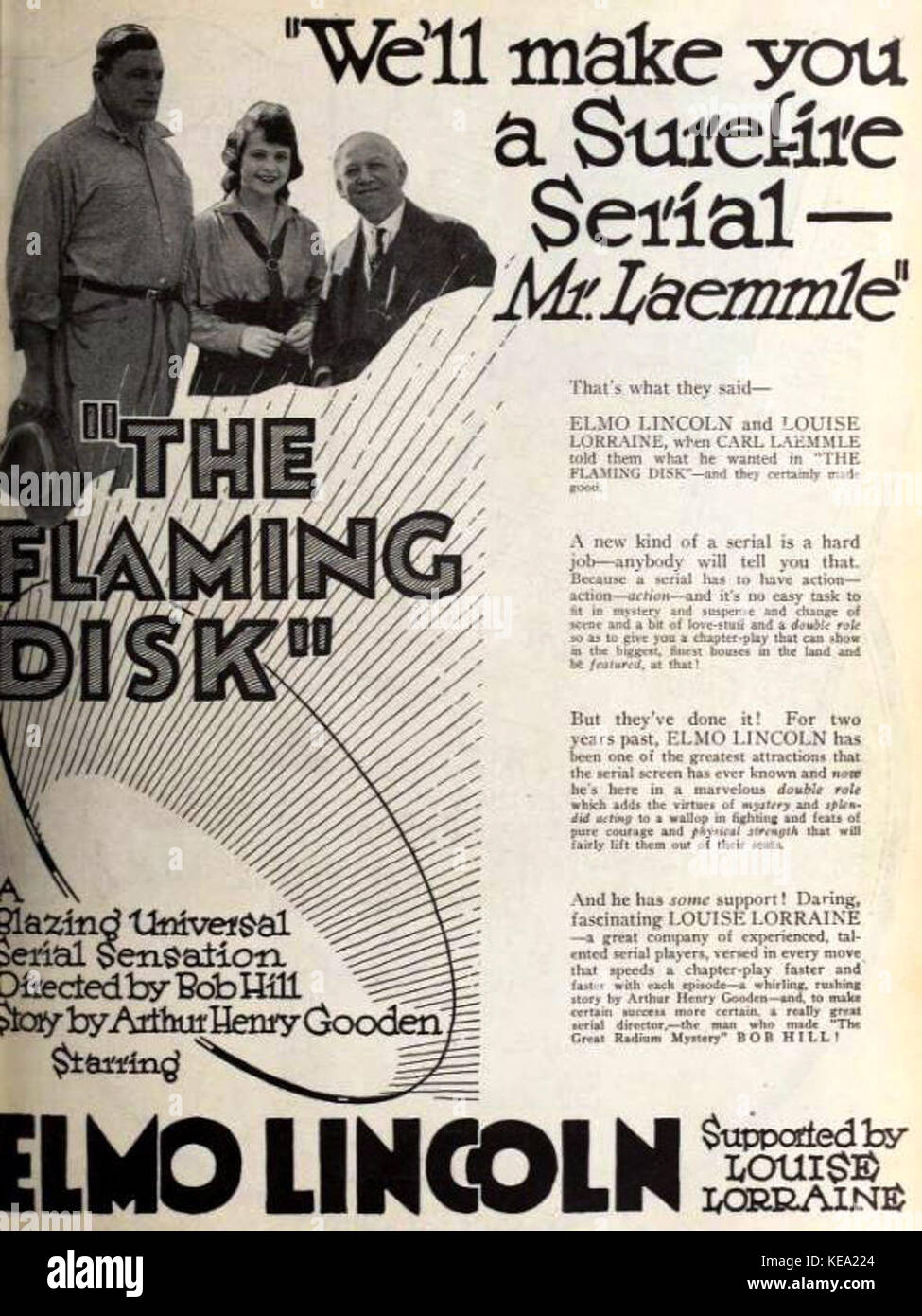 The Flaming Disc (1920) 4 Stock Photo - Alamy