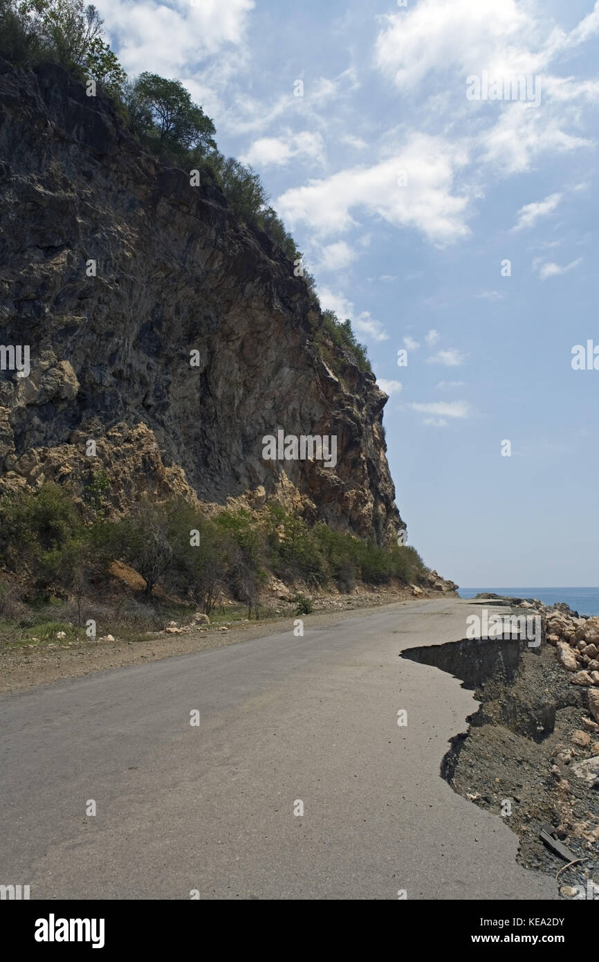 Cuban road in Santiago Province Stock Photo - Alamy