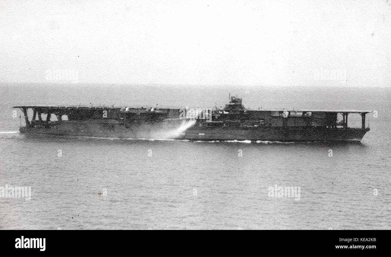 Japanese Navy Aircraft Carrier Kaga Stock Photo - Alamy
