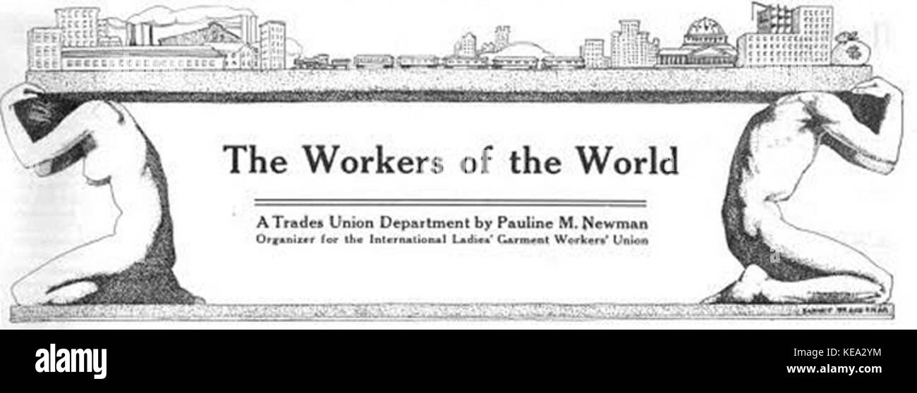 The 'Workers of the World' column in The Progressive Woman, published ...