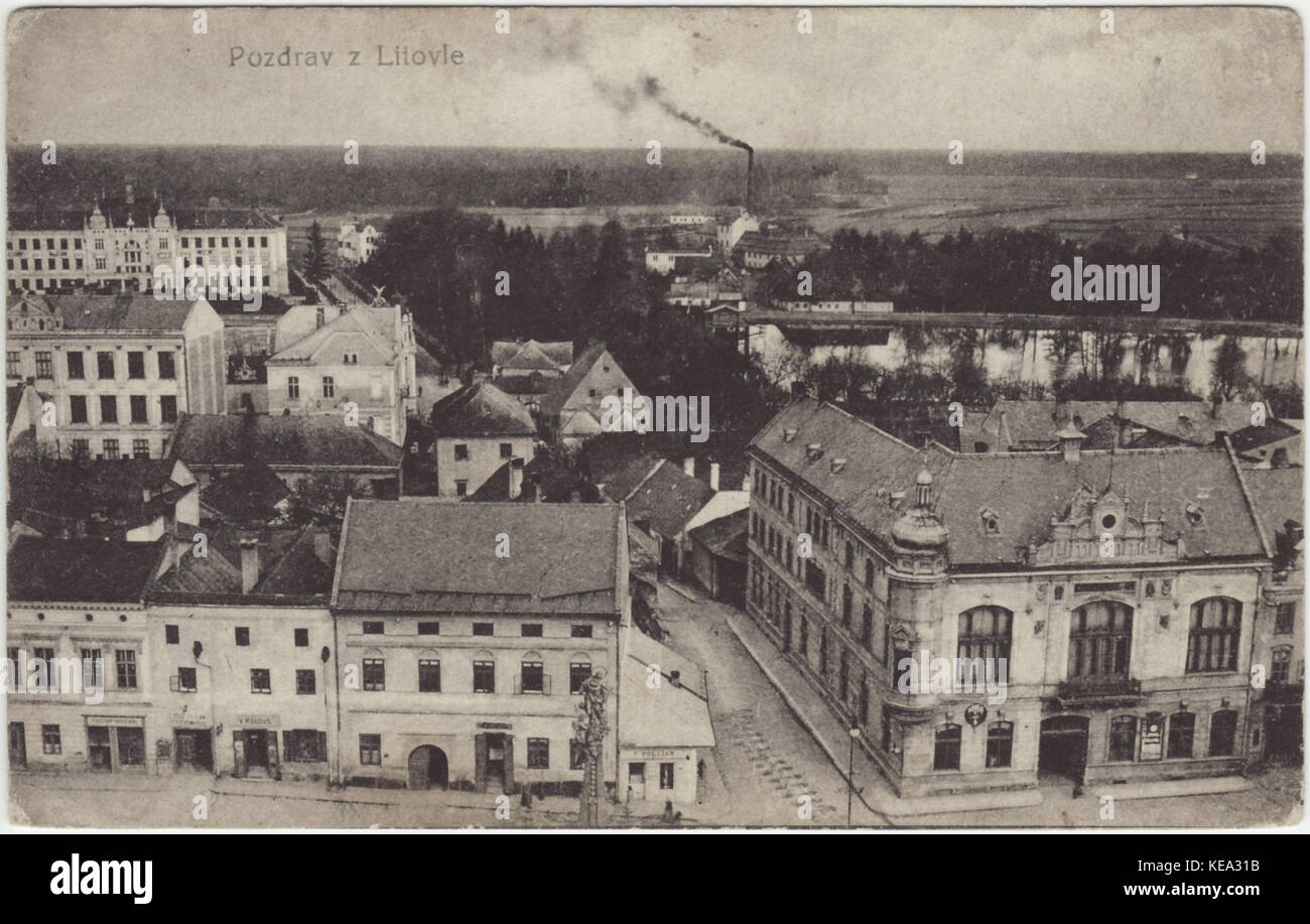 Historical view of Litovel 03 Stock Photo - Alamy