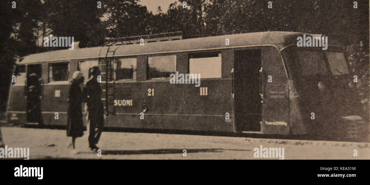 Old multiple unit of Finland Stock Photo - Alamy