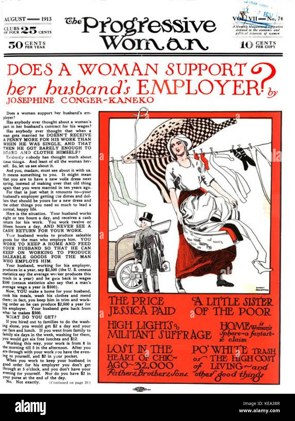 The Progressive Woman August 1913 Stock Photo - Alamy