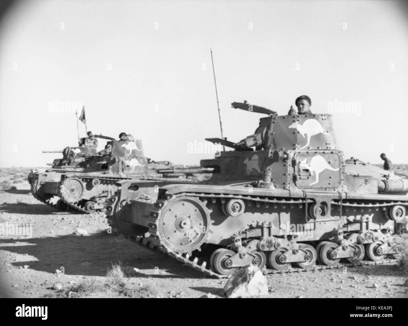 Captured Italian tanks 005042 Stock Photo - Alamy