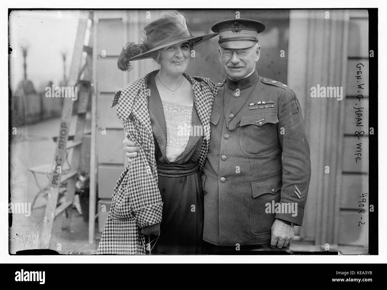 William George Haan and his wife in 1919 Stock Photo - Alamy