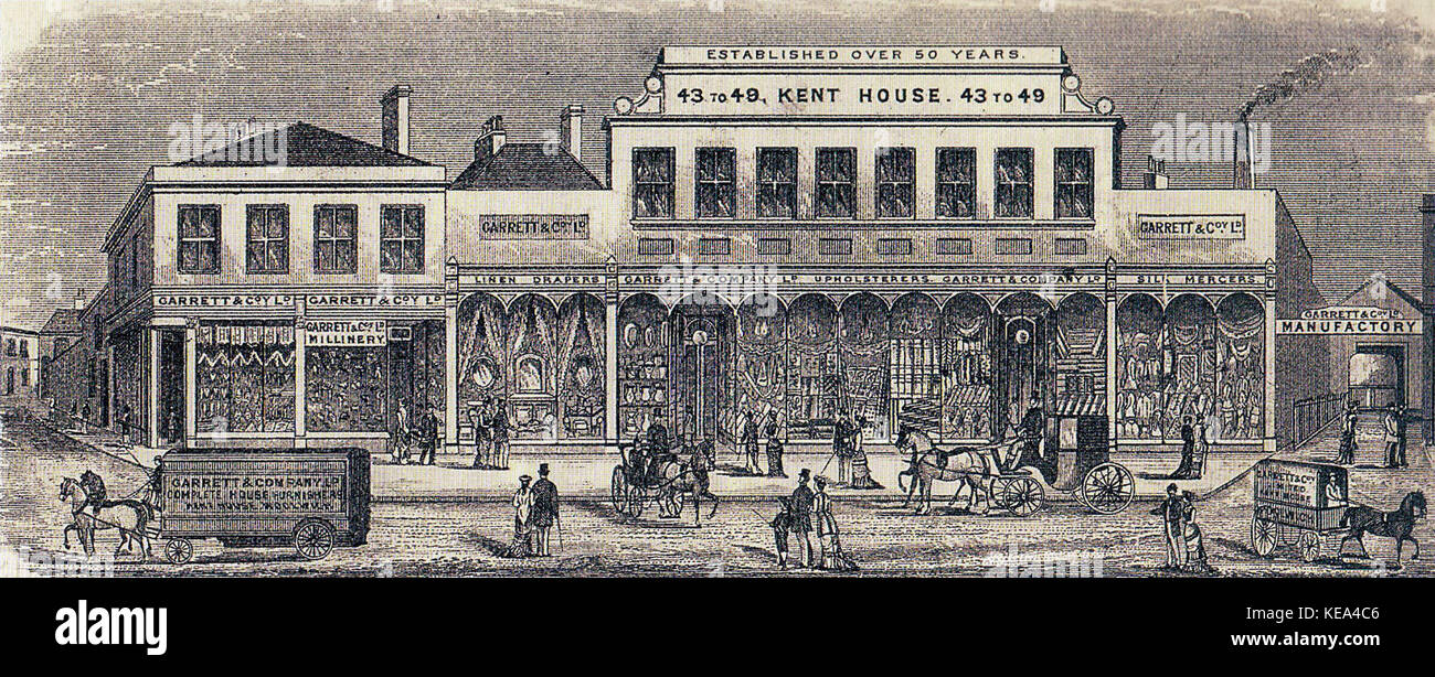 Woolwich, Powis Street, Kent House, 1880 Stock Photo - Alamy