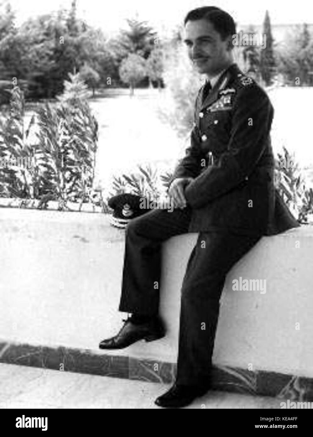 King Hussein in uniform in 1965 Stock Photo - Alamy
