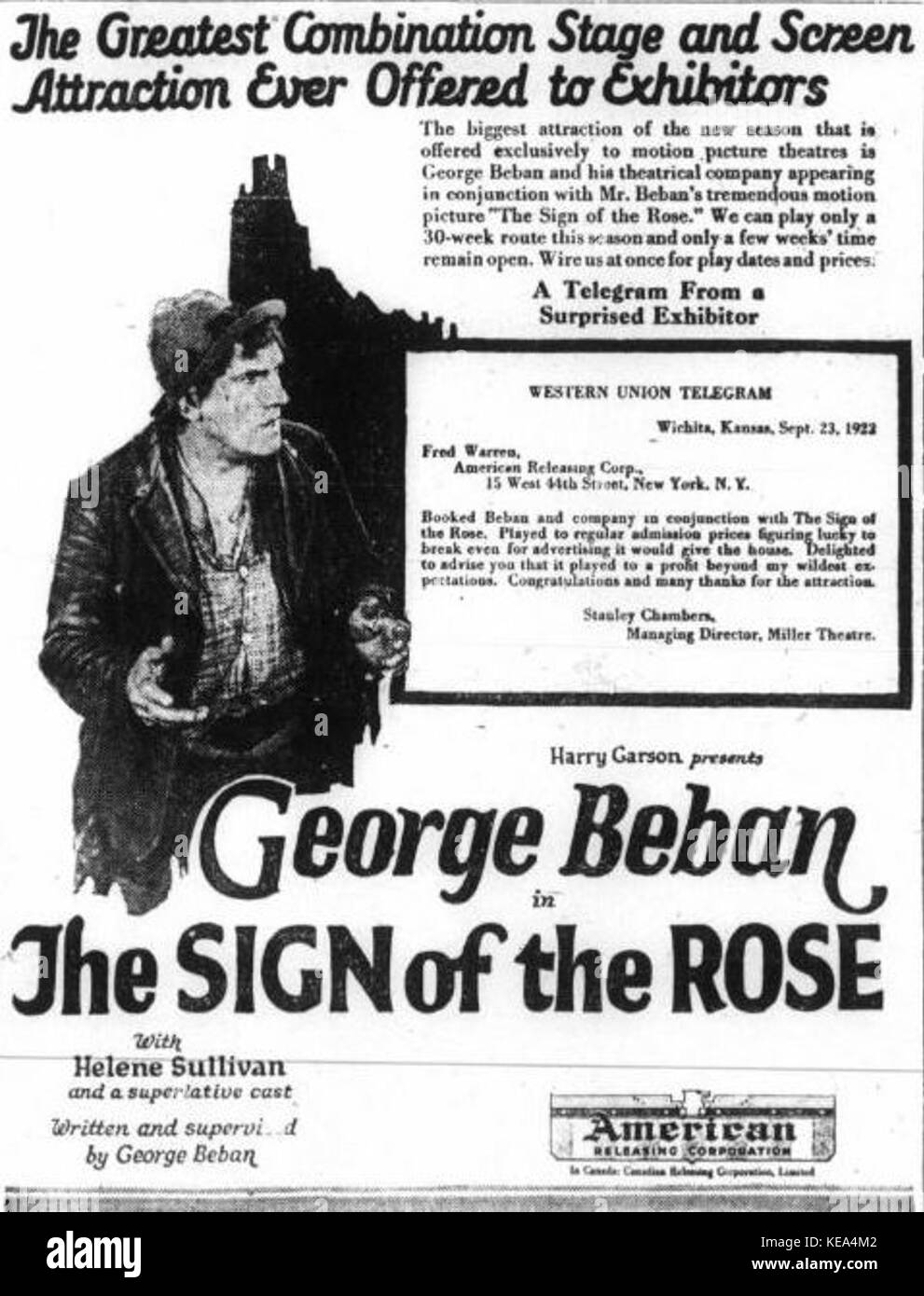The Sign of the Rose (1922) 1 Stock Photo - Alamy