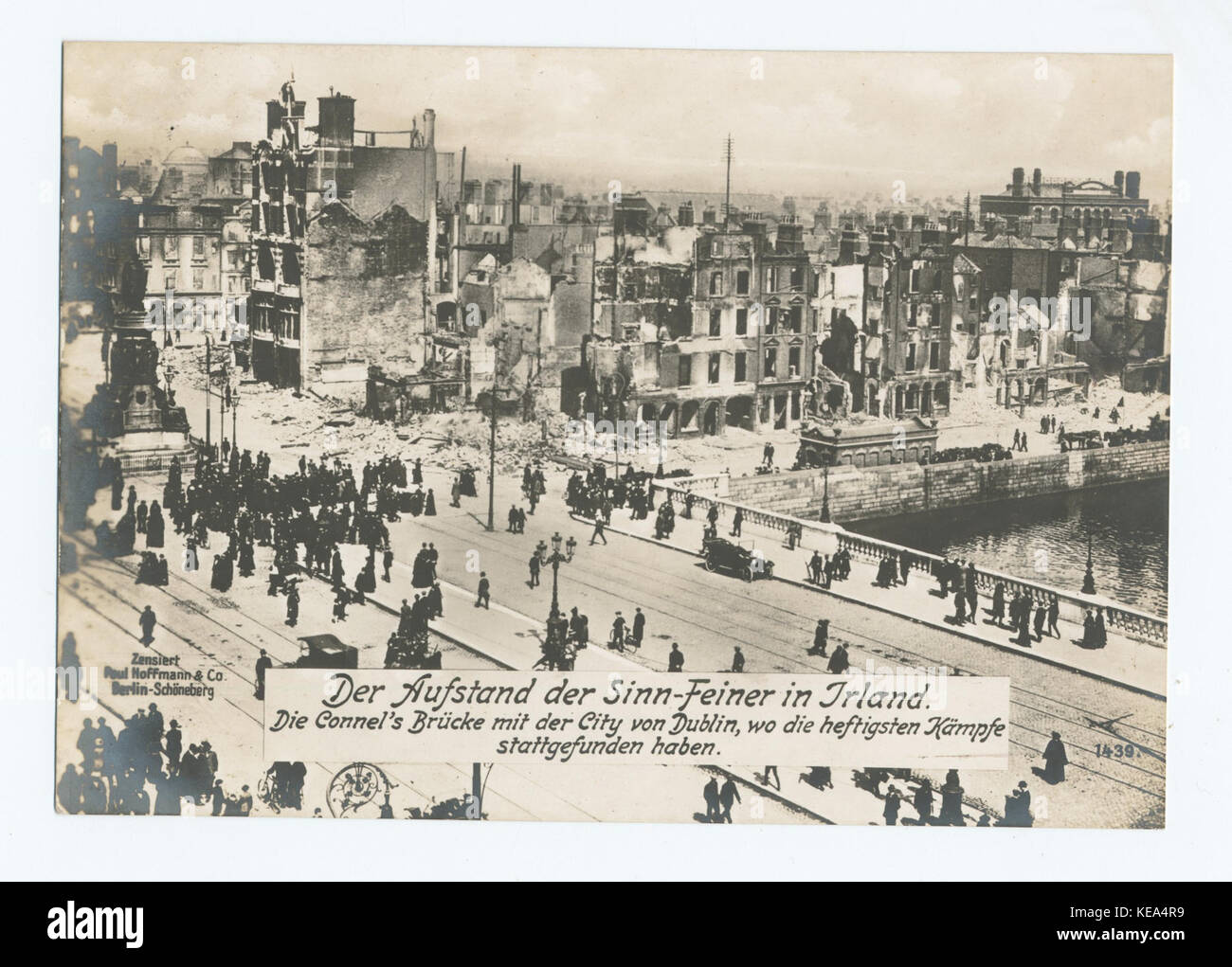 View of O'Connell Bridge, Dublin, 1916 Stock Photo - Alamy