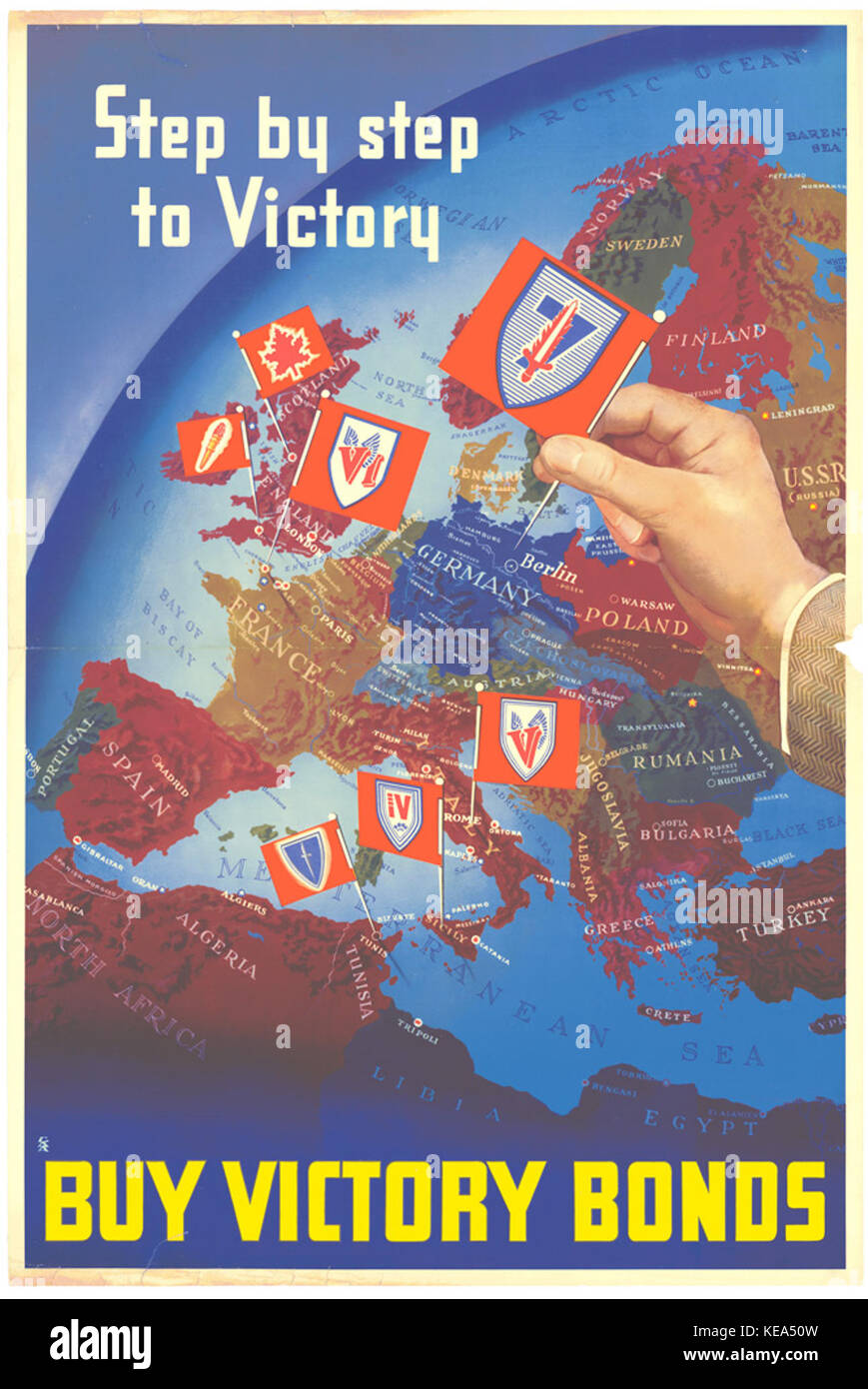 'Step by Step to Victory' is a historical slogan or phrase, symbolizing ...