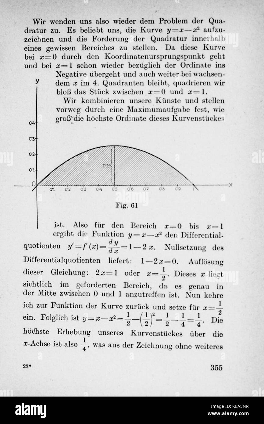 'Vom Einmaleins zum Integral Seite 355' is a page from a mathematical ...