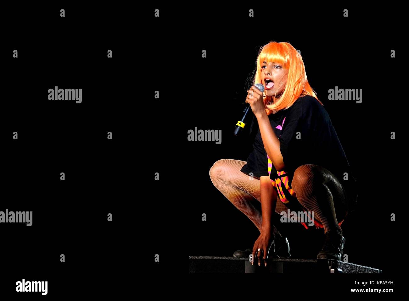 British rapper M.I.A. Mathangi "Maya" Arulpragasam performing at ...