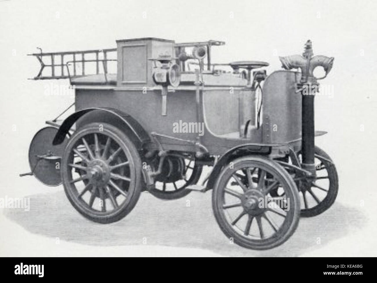 Stoewer electric fire engine Stock Photo - Alamy