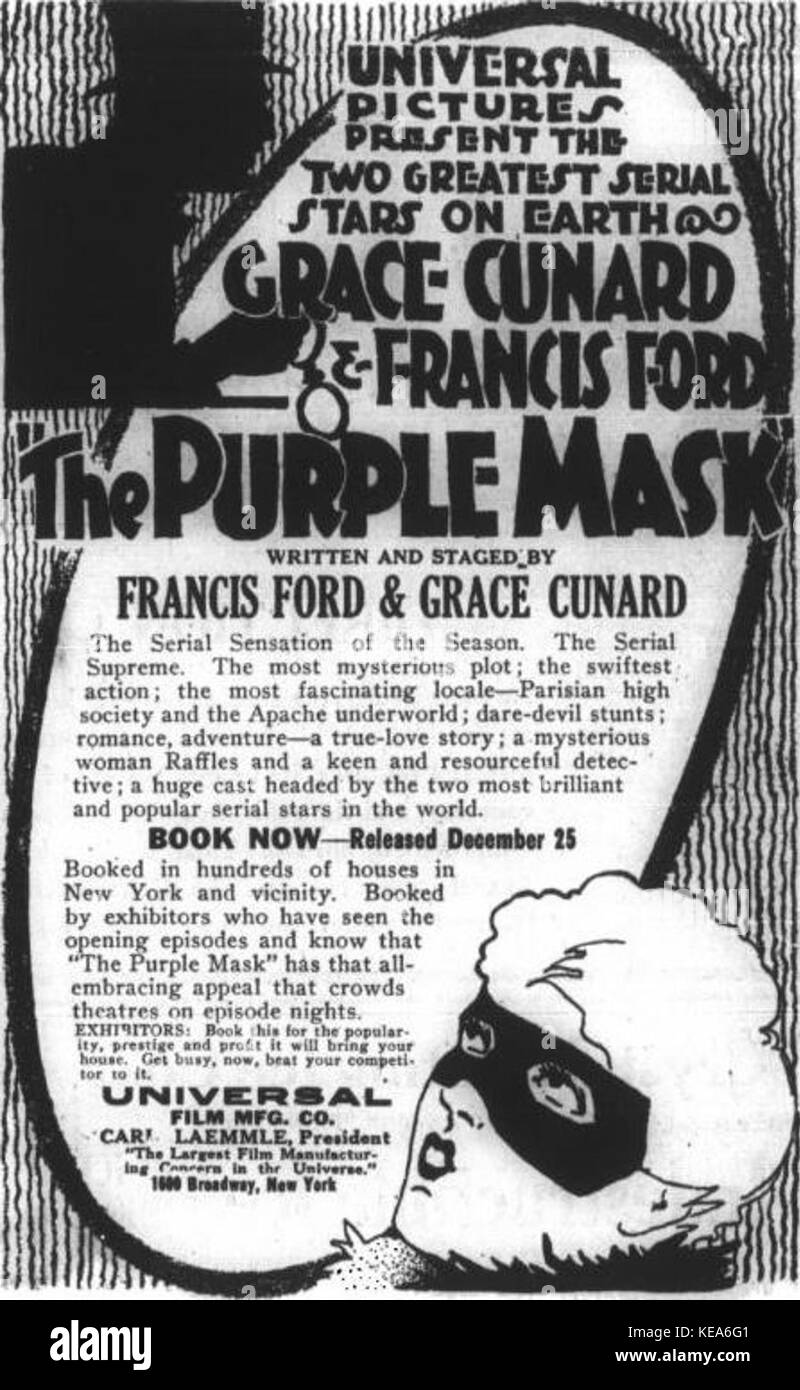 The Purple Mask (1916) is a silent film set in revolutionary France ...