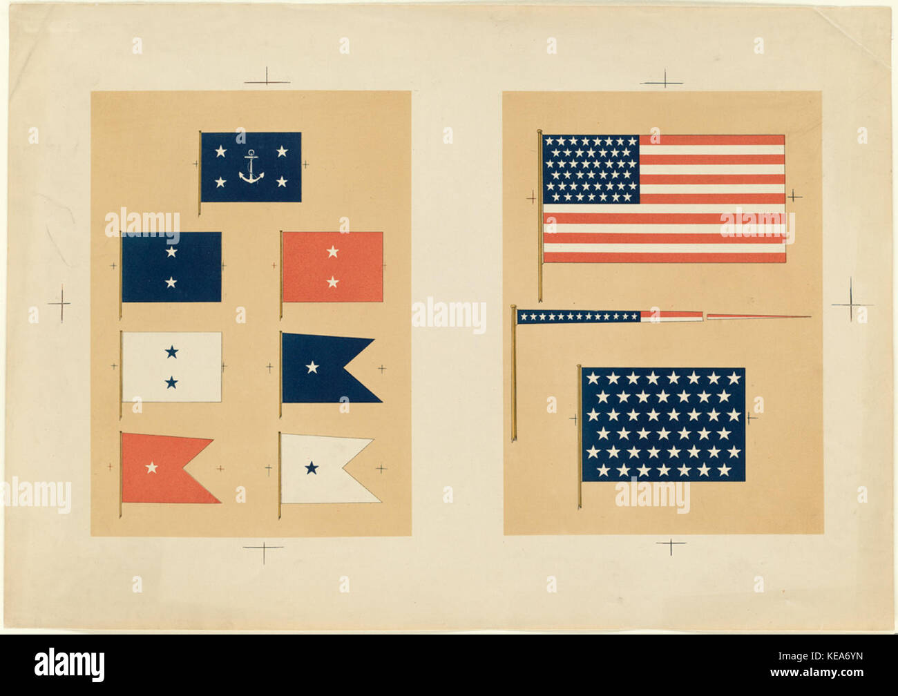 Historical flags of the united states hi-res stock photography and ...