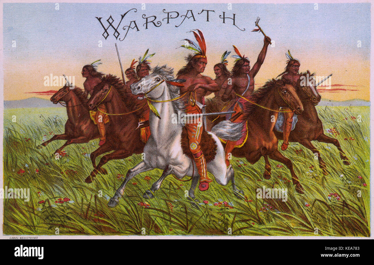 Native americans on warpath hi-res stock photography and images - Alamy