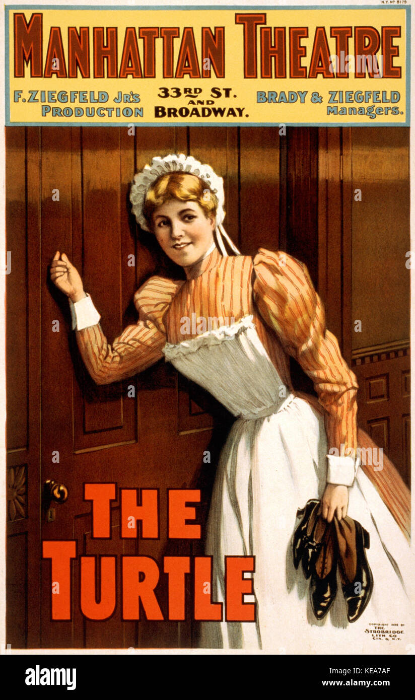 The turtle, Broadway poster, 1898 Stock Photo - Alamy