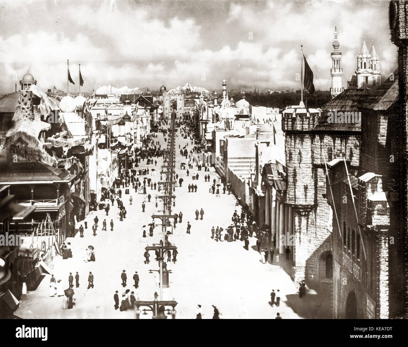 View looking east down the Pike to the Ireland entrance with the ...