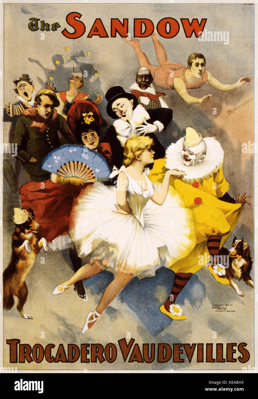 The Sandow Trocadero Vaudevilles, performing arts poster, 1894 Stock ...