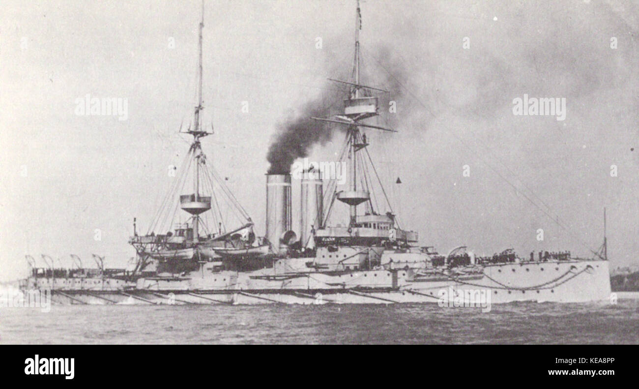 HMS Goliath (1898) starboard view Stock Photo - Alamy