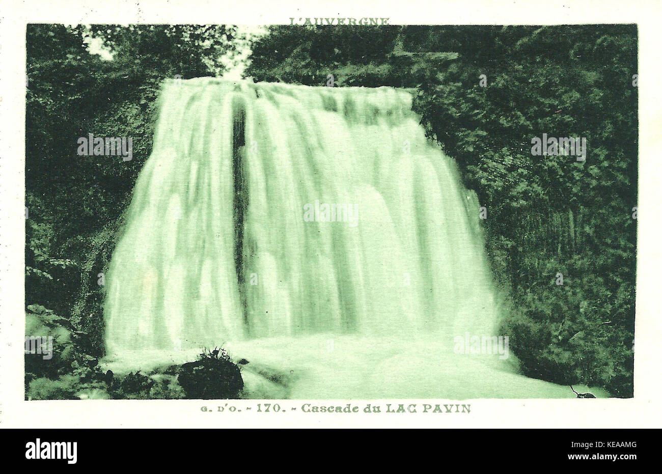 Lac Pavin is a volcanic lake located in the Auvergne region of France ...