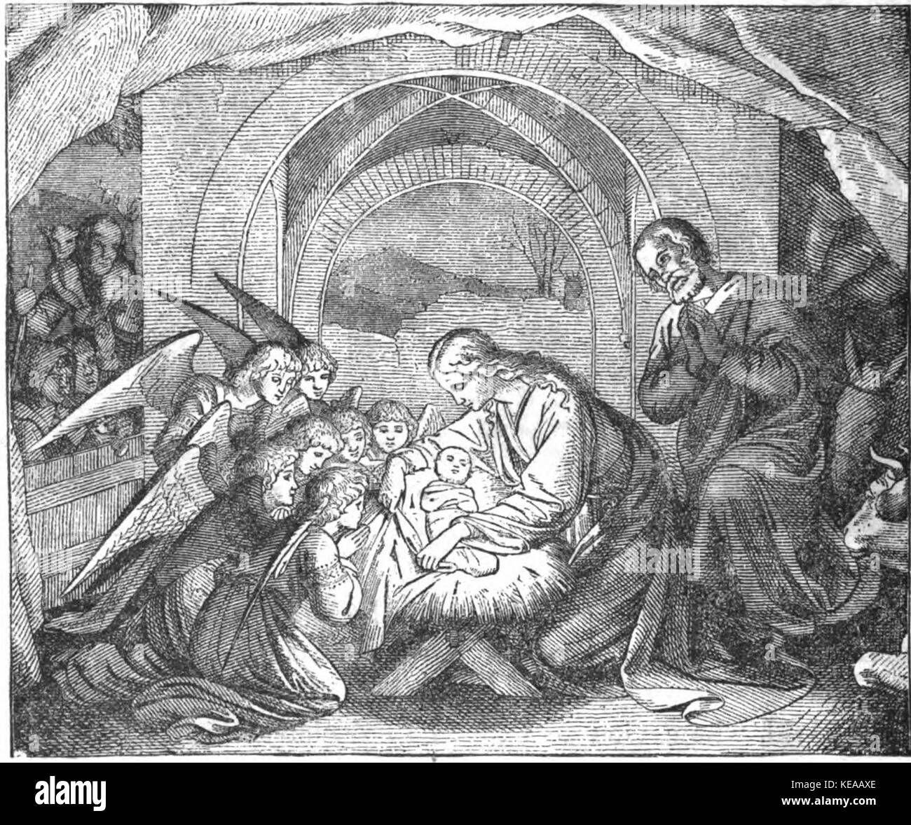 The birth of Jesus Stock Photo - Alamy