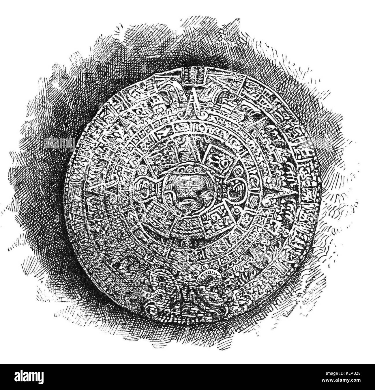 The aztec calendar Black and White Stock Photos & Images - Alamy