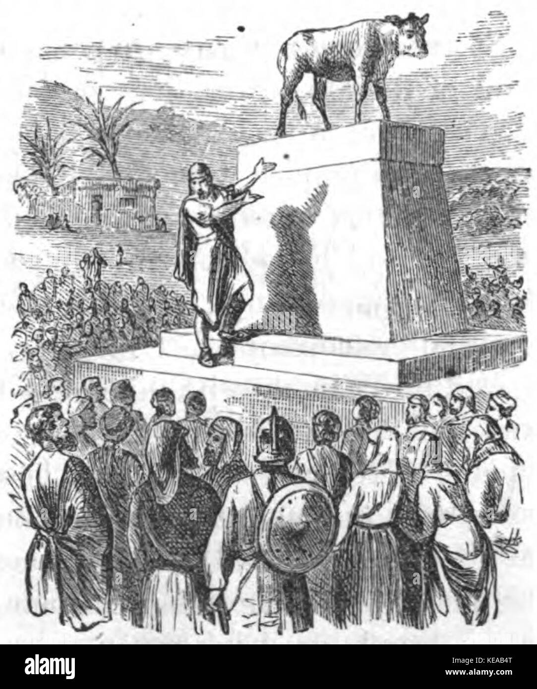 The golden calf at Bethel Stock Photo - Alamy