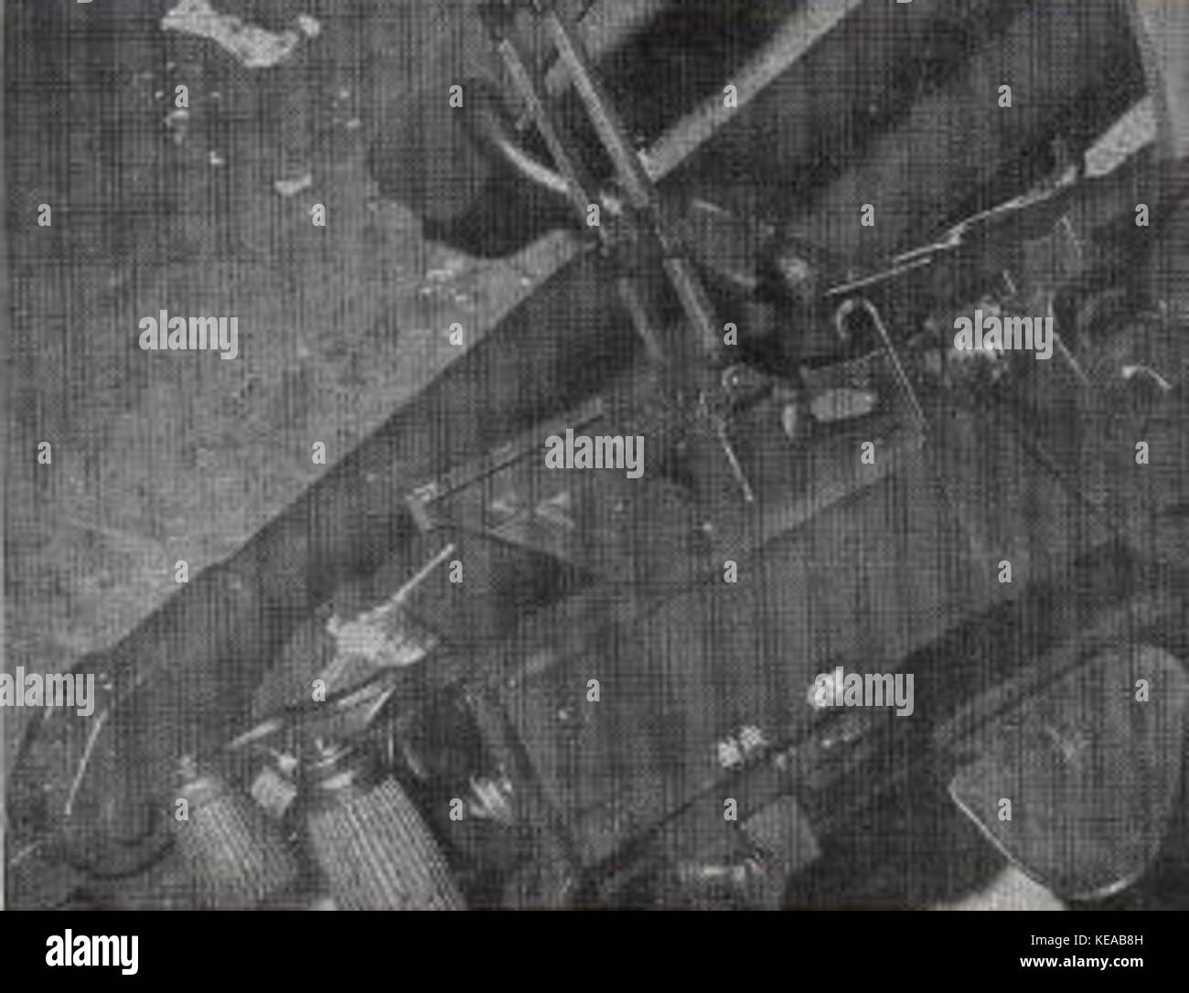 Chinese machine gun seized by the Congolese army closeup Stock Photo ...