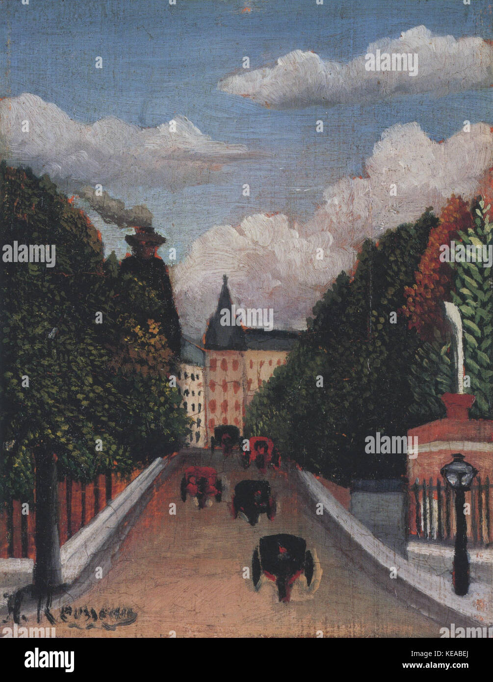 Henri Rousseau View from the Left of (La) Gare d'Austerlitz Stock Photo ...