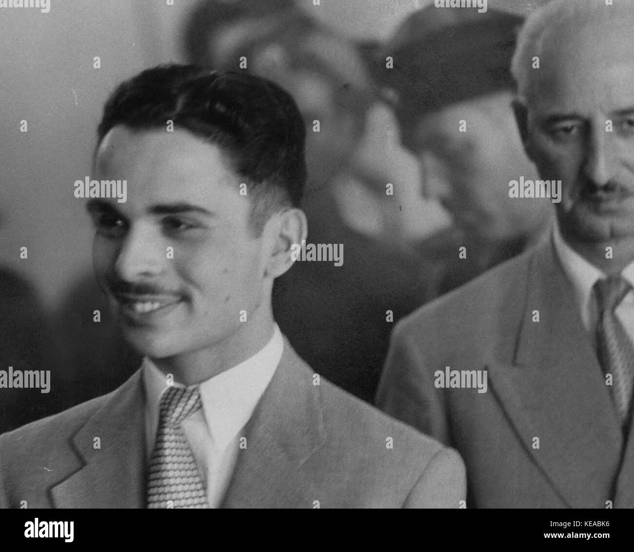 King Hussein with PM Suleiman Nabulsi, November 1956 Stock Photo - Alamy