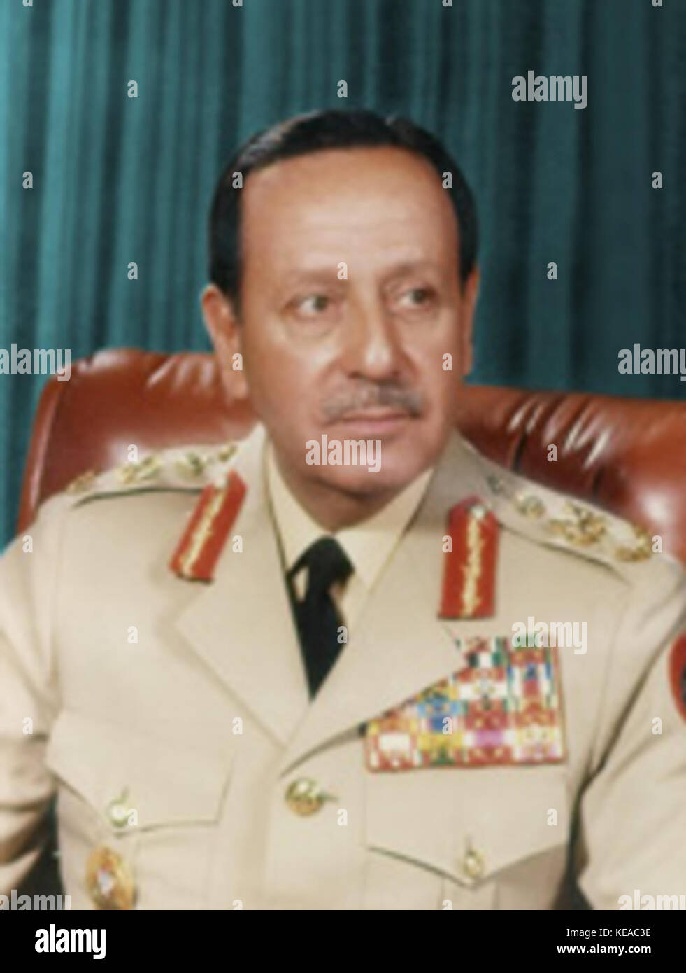 A portrait of Zaid ibn Shaker, a prominent military leader from Jordan ...