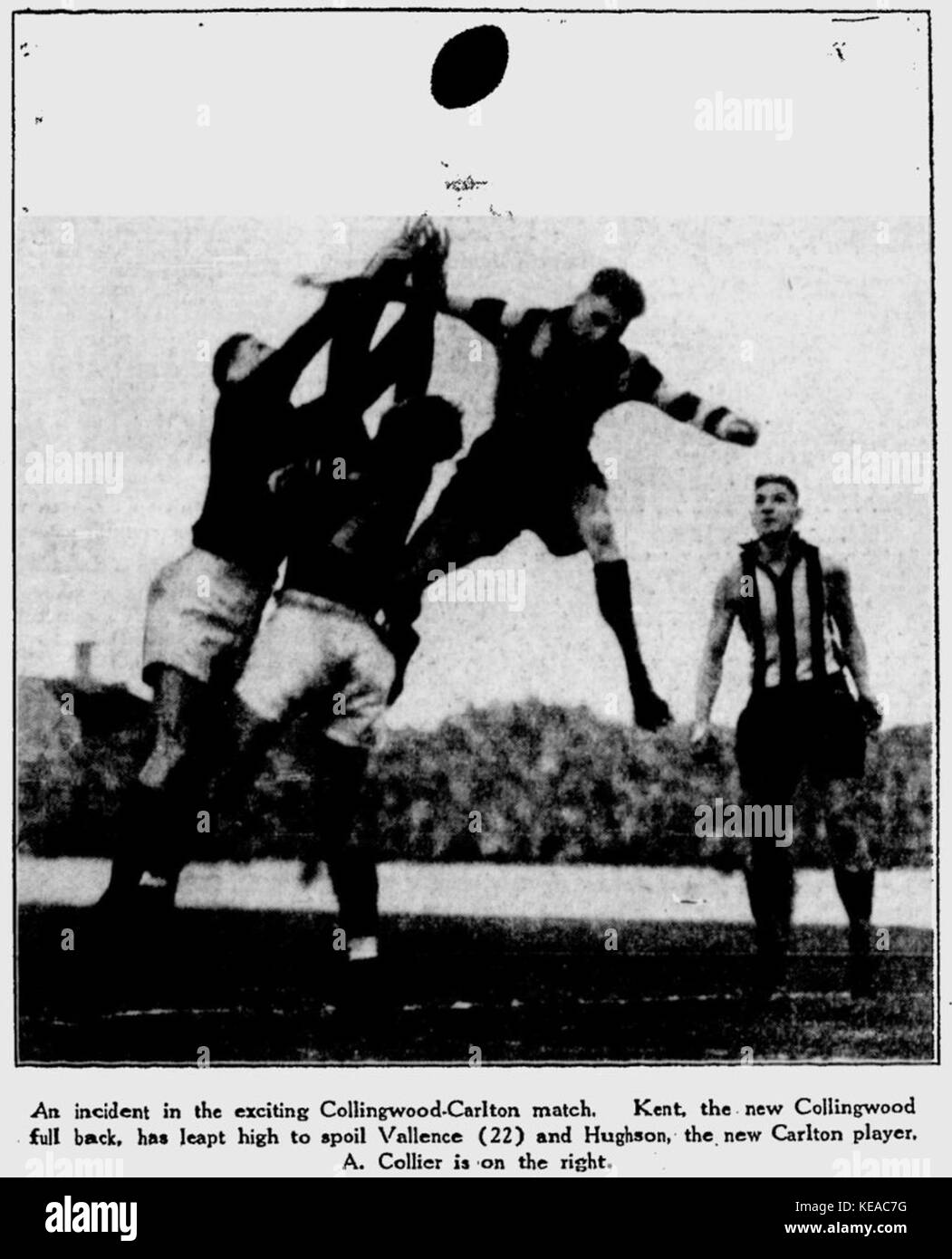 Keith Kent, Harry Vallence, Leg Hughson and Albert Collier Stock Photo ...