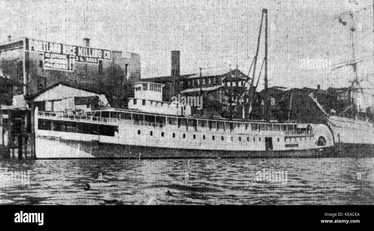 Telephone (steamer) at Portland dock, 1907 Stock Photo - Alamy