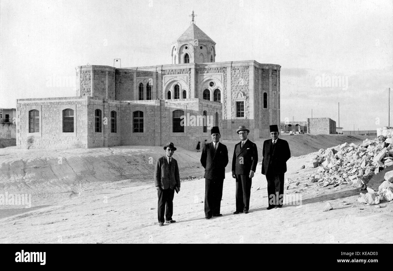 Saint Gregory Armenian church, Aleppo, 1936 Stock Photo - Alamy