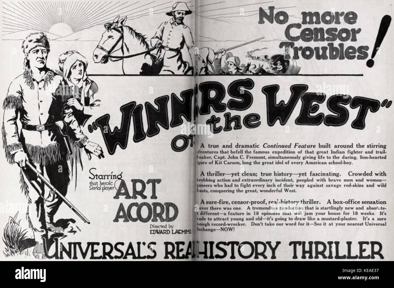 Winners of the West (1921) 5 Stock Photo - Alamy